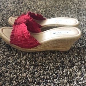 American Eagle By Payless | Shoes | Red American Eagle Wedges | Poshmark